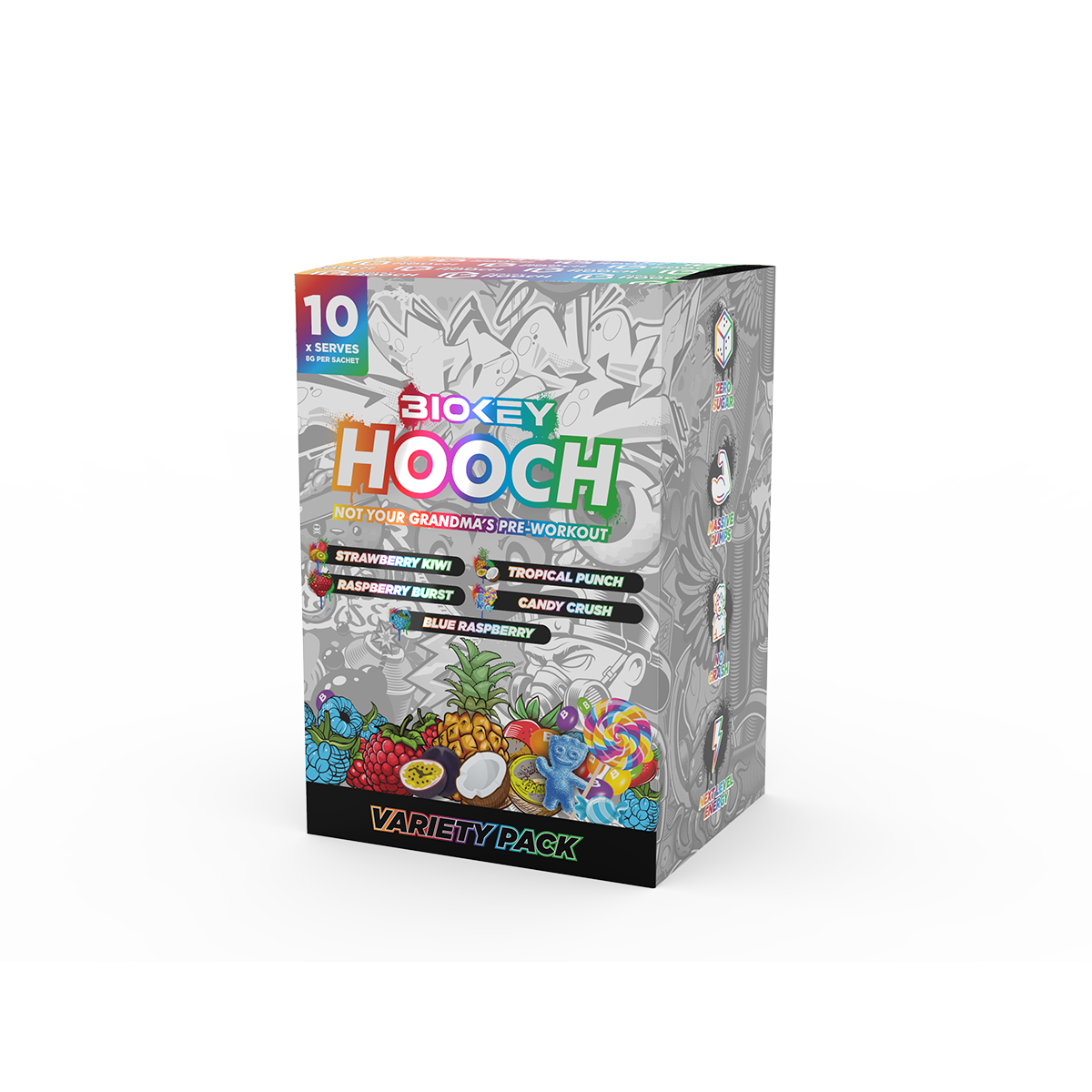 HOOCH 10 Serve assorted sampler – Biokey Nutrition